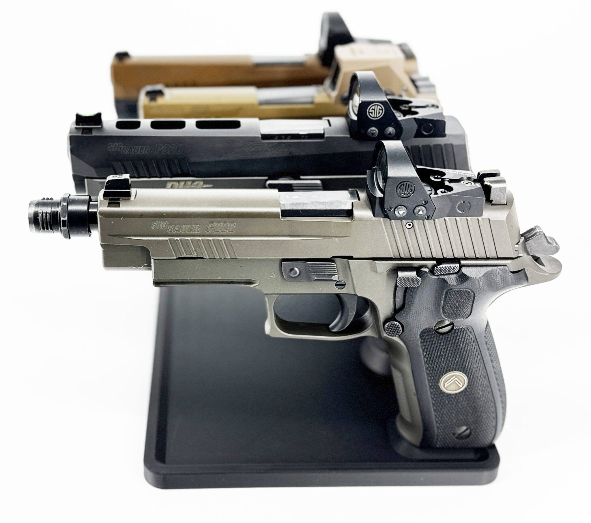 Double-Stack Handgun Display Gun Stand