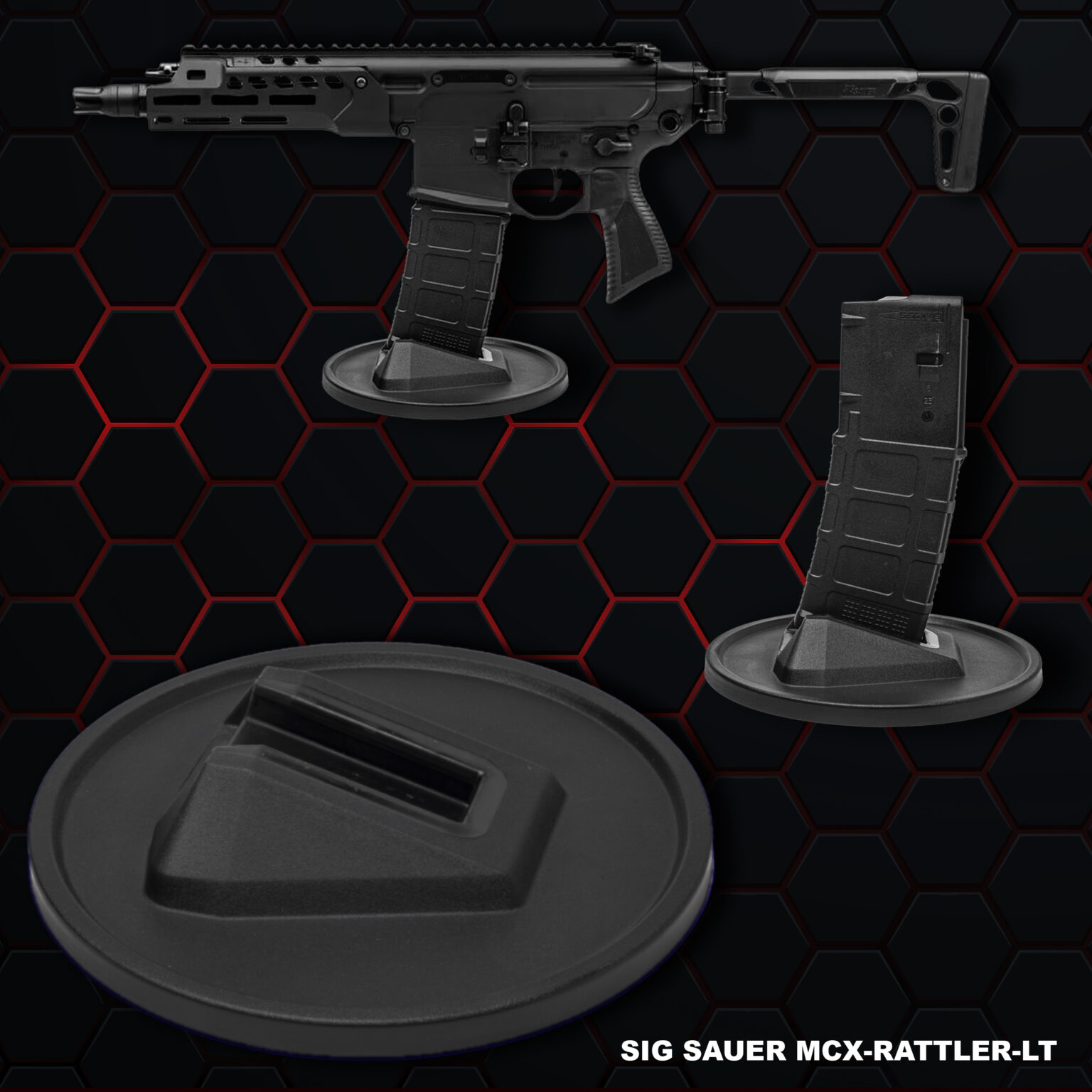 AR-15 Display Gun Stand SA-80 M4 M16, Rifle SBR & Pistol Mount ...